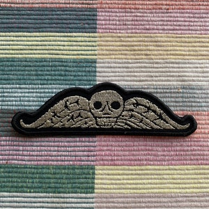 Deaths Head Tombstone Embroidered Iron-on Patch - Etsy