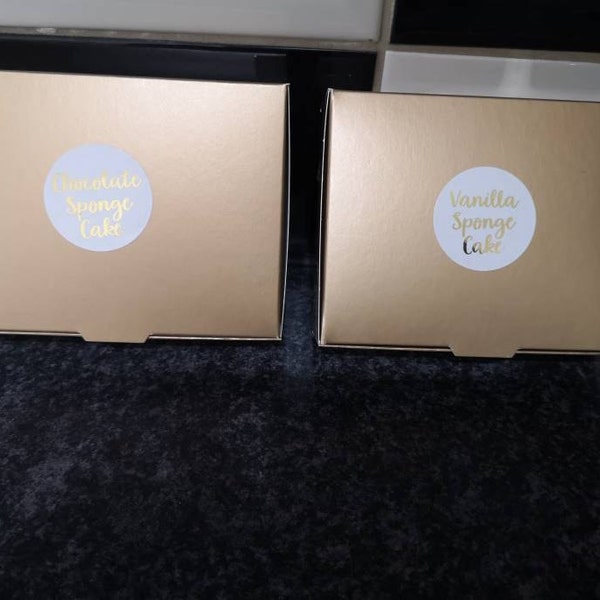 Foil Flavour Stickers for Baking Business•cake Flavor Customised Labels ...