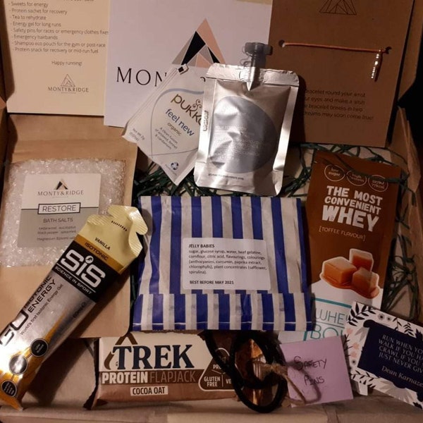 Personalised Running Gift Box: Monty&ridge Letterbox Hamper - Etsy UK