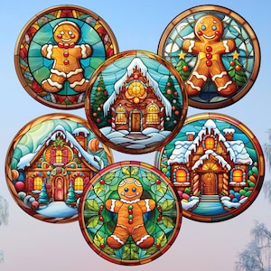 20 Stained Glass Gingerbread Man Clipart for Stained Glass Window ...