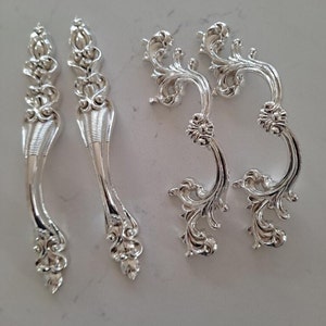 Leaf Design Cabinet Pulls Brass Gold Cabinet Handles Invisible | Etsy