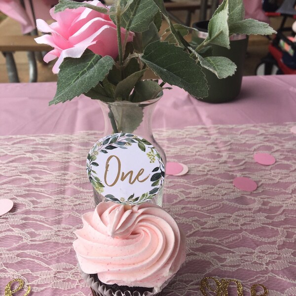 125 Piece "one" Confetti, Girls 1st Birthday, Birthday Confetti, 1st ...