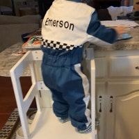 Checker Race Suit Race Car Birthday Halloween Costume 1st Birthday Gift ...