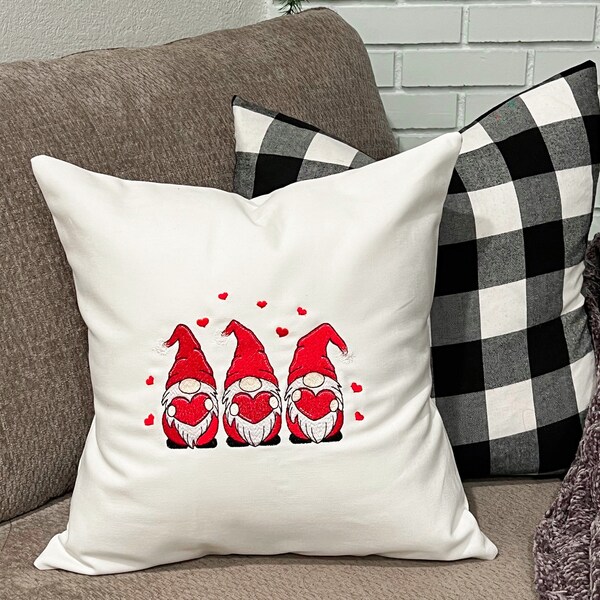 Valentine Gnomes Embroidery Design, Happy Valentine's Day Embroidery ...
