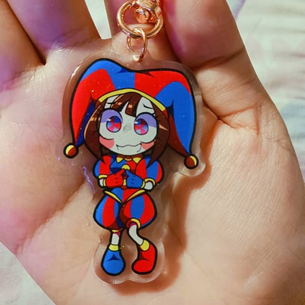 Double Sided Acrylic Keychains | the Amazing Digital Circus | Pomni ...