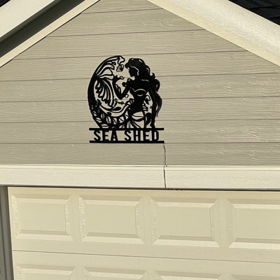 Custom Mermaid Metal Monogram Sign, Personalized Mermaid Name Sign With ...