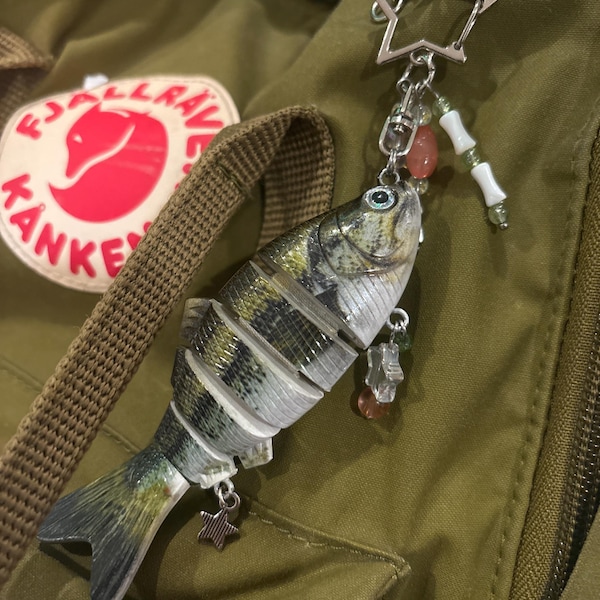 Fish Lure Beaded Keychain - Etsy