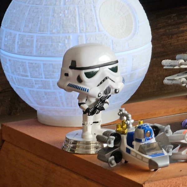 3D Printed Death Star Lamp – Star Wars Decor, RGB Color Changing - Etsy