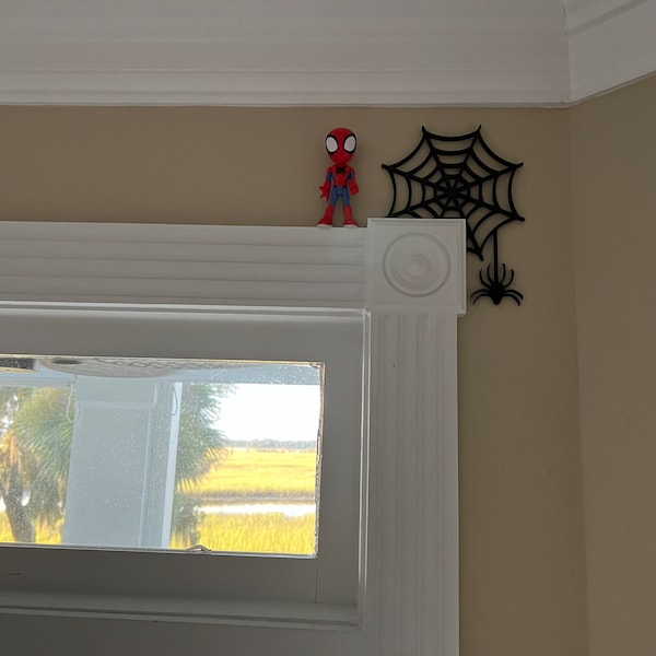 Halloween Door Corner Sign, Spider Web Halloween Decor, Halloween ...