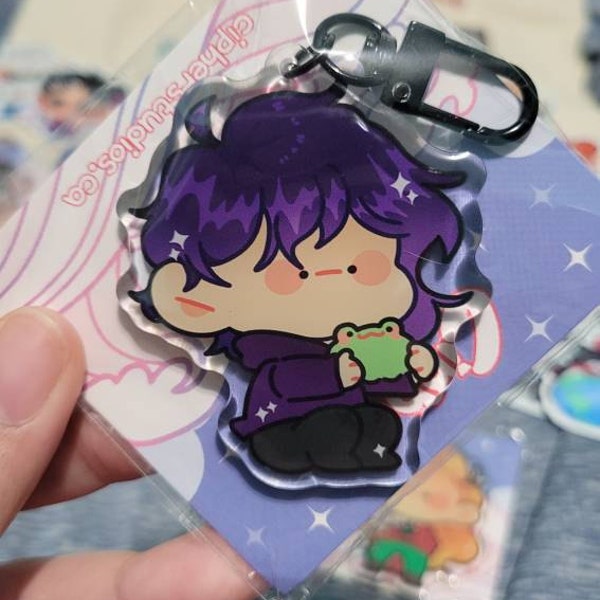 Helluva Boss Inspired Keychain 2.3 Charms Ft. Blitzo & Stolas, Stolitz ...