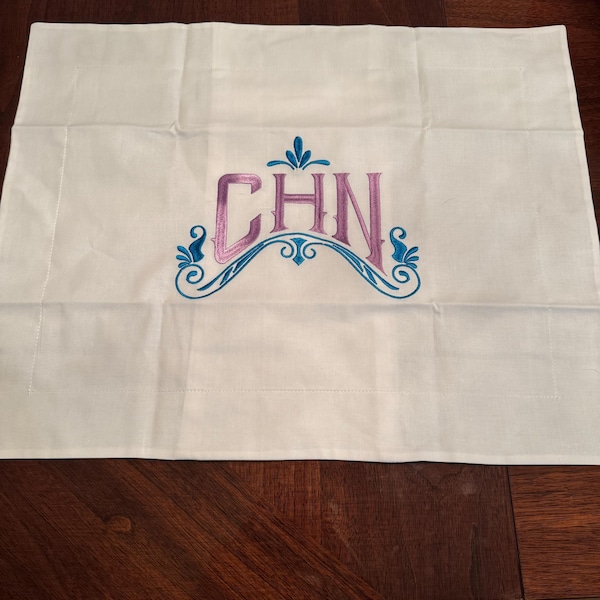 Sample / Monogrammed Napkin Sample - Etsy