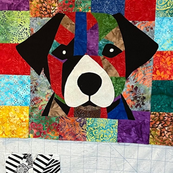 Dog Patchwork Pattern , Animal Patchwork , Dog Quilt , Dog Patchwork ...