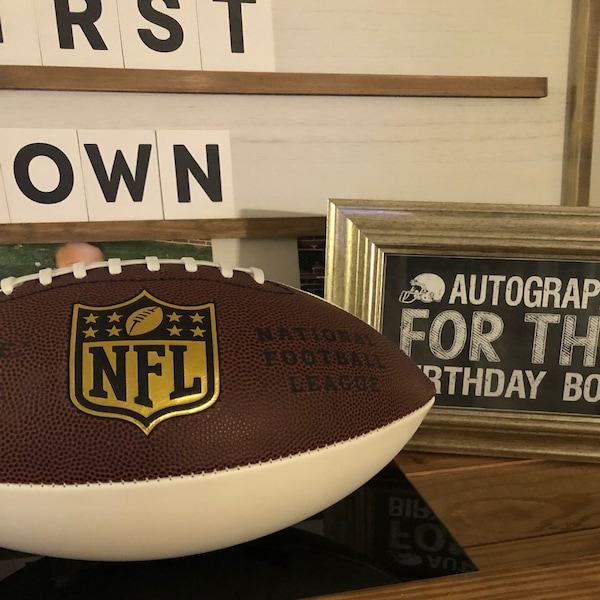 Football -- Autographs for Boy (OR Girl) Sign 5x7 or 8x10 -- Chalkboard ...