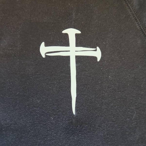 Christian Nail Cross DTF, Custom Nail Cross DTF Transfer Ready for ...