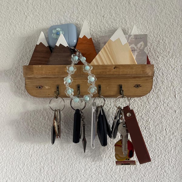 Mountain Range Key Hooks, Key Hangers, Key Racks. - Etsy