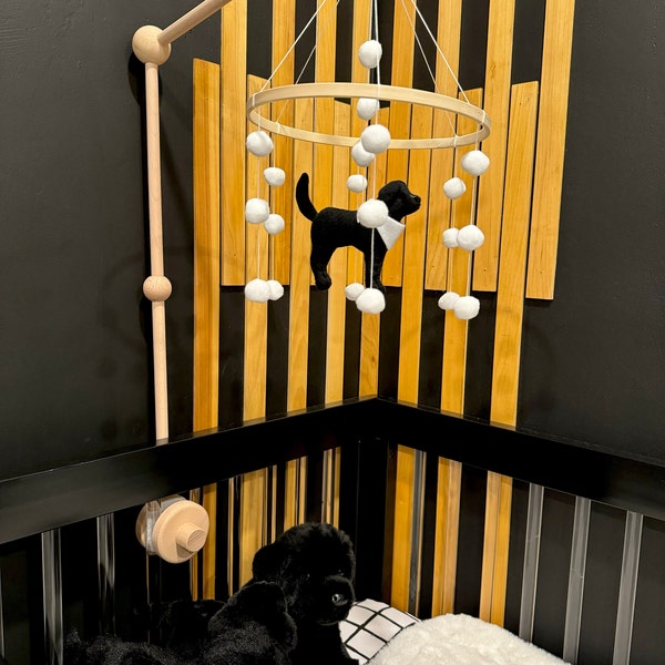 Dog Baby Mobile, Labrador Mobile Nursery, Golden Retriever Mobile, Baby ...