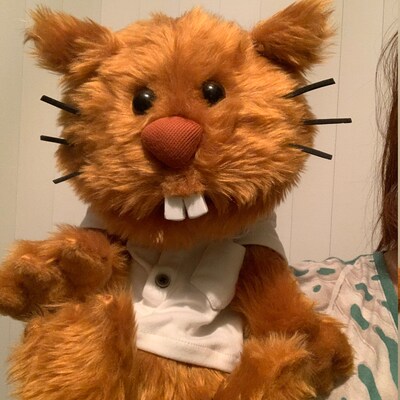 Red Monster Hand Puppet Muppet Style With Dreads - Etsy