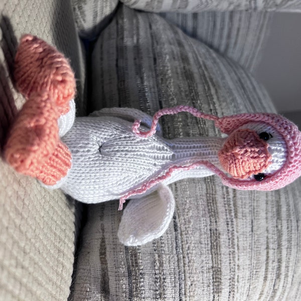 Knitting Pattern: Knitted Goose Doll With Hat (PDF Pattern) - Etsy