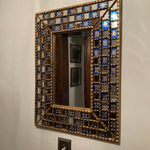 Extra Large Wall Mirror Decorative 'golden Garden' | Etsy