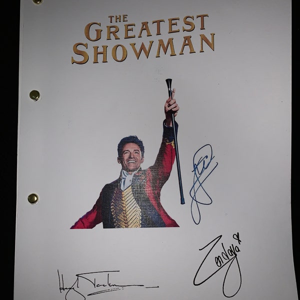 The Greatest Showman Film Movie Script Screenplay With Signatures ...