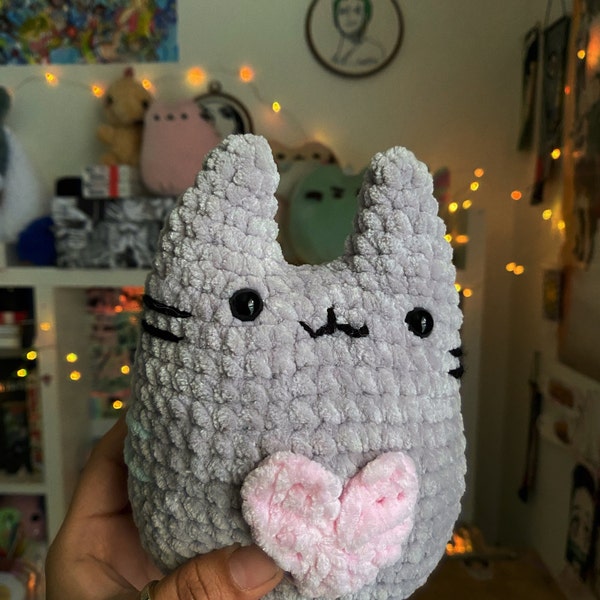 Crochet Cat With Heart Pattern - Amigurumi Animal PDF - Etsy