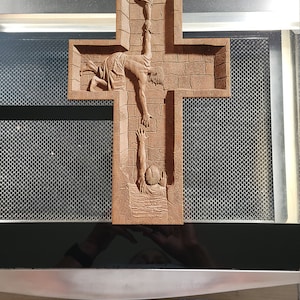 Digital Engraving File jesus Cross Well 3D Illusion File for - Etsy