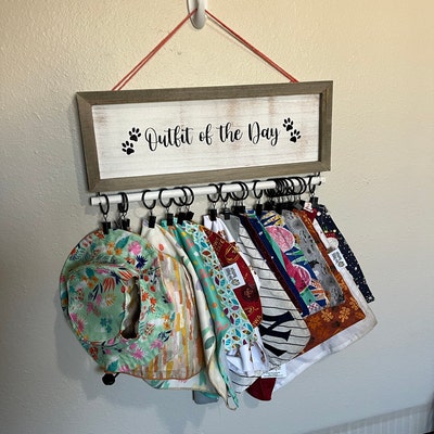 Dog Bandana Holder, Pet Bandana Organizer, Dog Clothing Organizer, Dog ...