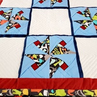Pinwheel Surprise Quilt Block Pattern Pinwheel Quilt Pattern Folded ...
