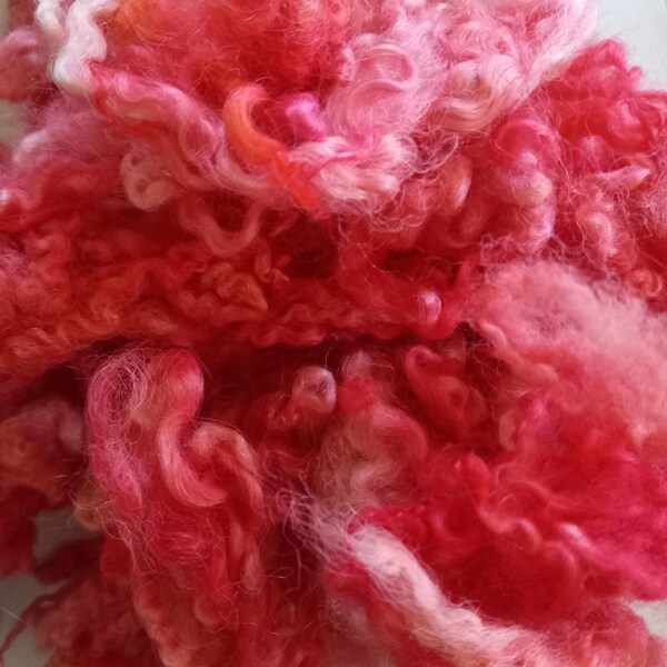 Curly Nearly Black Brown Lock Wool | Natural Color | Felting Wool ...