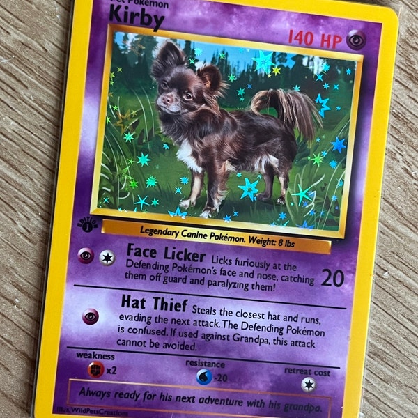 Custom Pokémon Card From PHOTO - Etsy