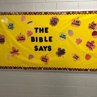 Biblical Affirmation Fall Apple Bulletin Board Kit - Etsy Canada