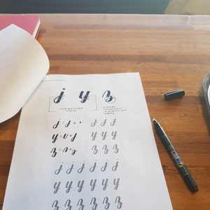 Monet Inspired Modern Calligraphy Traceable Workbook Write - Etsy