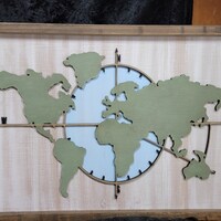 Buy World Map Wall Decor Vector Laser Cut Template Cut File Instant ...