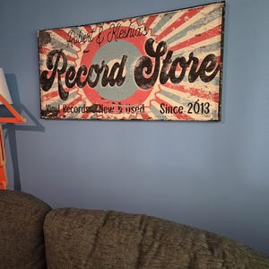 Thrift Store Sign, Modern Farmhouse Decor, Large Canvas Wall Art ...