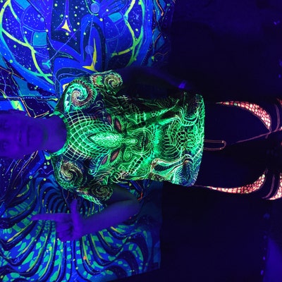 Spikey Pants : Black Trousers With Soft Spikes, UV Lime Piping and ...