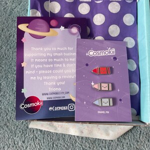 Cute Mini Crayon Enamel Pin Set. 3 Crayon Enamel Pin Set. Artist Crayon ...