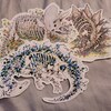 Prehistoric Bones Sticker Pack mosasaurus, Plesiosaurus, Swordfish Set ...