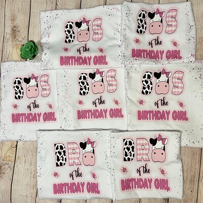 Pack Family Cow Birthday Png Family Cow 5 Design Girl, Png Birthday Cow ...