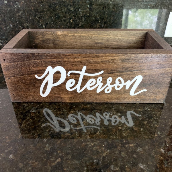 Rustic Wood Wedding Card Box, Bridal Shower or Baby Shower Decoration ...