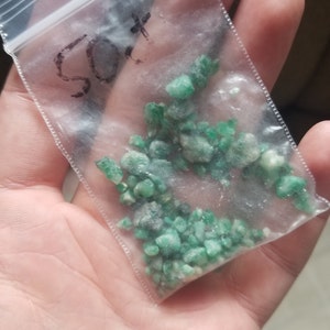 25/50ct Emerald Lot Untreated Emeralds Unoiled Unheated Natural Earth ...
