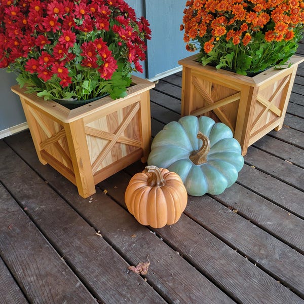 Modern Farmhouse Shaker Cedar Planter - High Quality Build and ...