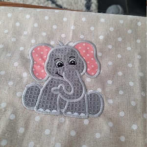 Applique Elephant Machine Embroidery Design Zoo Baby Jungle Boy Girl ...