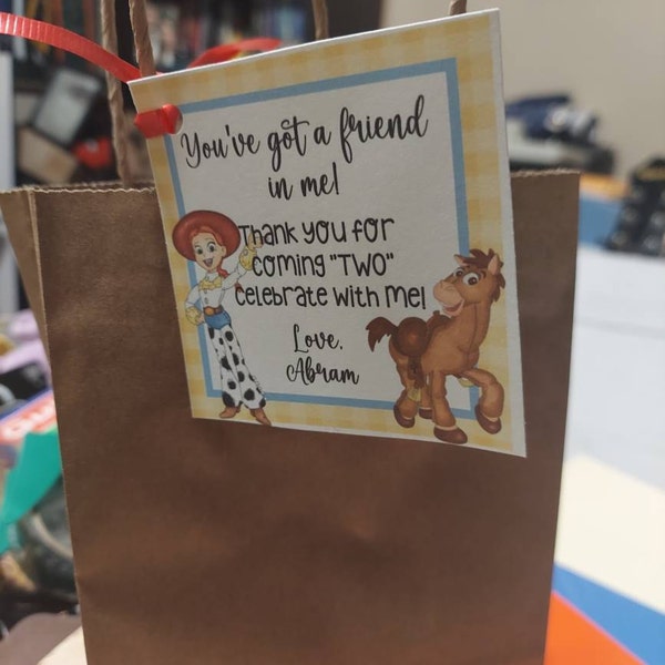 You've Got a Friend in Me! - Toy Story - Party Favor/goody Tags! - Etsy