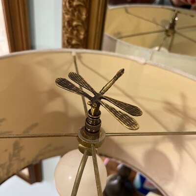 DRAGONFLY Aged Brass Finish Lamp Finial-highly Detailed Cast Metal - Etsy
