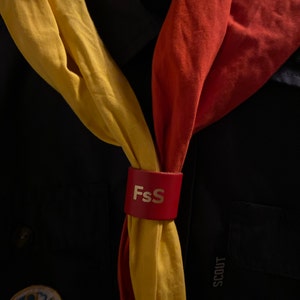 Leather Scout Woggle Double Plaited Leather Woggle With Press Stud - Etsy