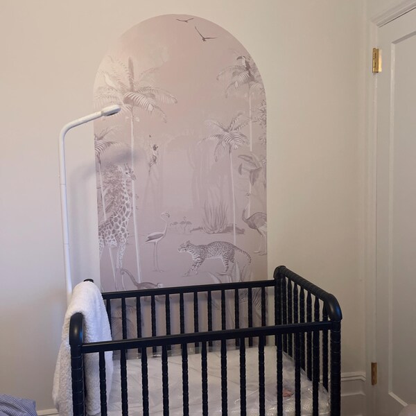 Peel and Stick Arch Wallpaper Decal - Romantic Garden Color - Etsy