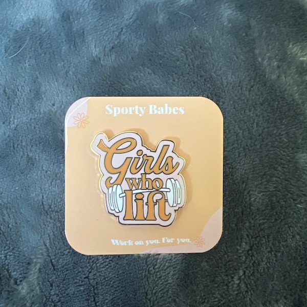 Girls Who Lift Pin, Gym Pin, Hard Enamel Pin, Crossfit Pin, Gym ...