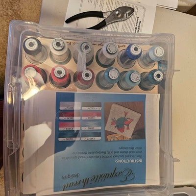 Embroidery Thread Storage Trays set of 6 Trays Thread Spool Organizers ...