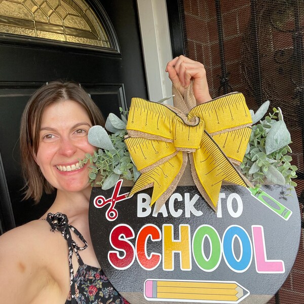 Back to School Door Sign | Back to School Sign | Classroom Sign ...