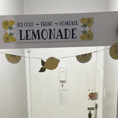Ice Cold Lemonade Sign, Lemonade Sign, Fresh Lemonade, Summertime ...